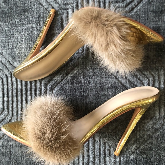 richealnana | Other | Richealnana Womens Fur Fluffy Mules Slip On High ...